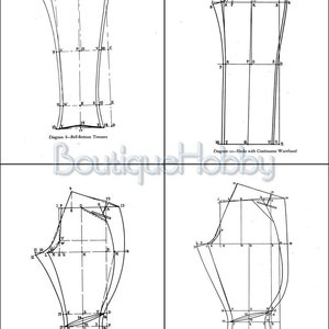 Vintage Pattern Drafting Trousers,mens Sewing Patterns,printable Book ...