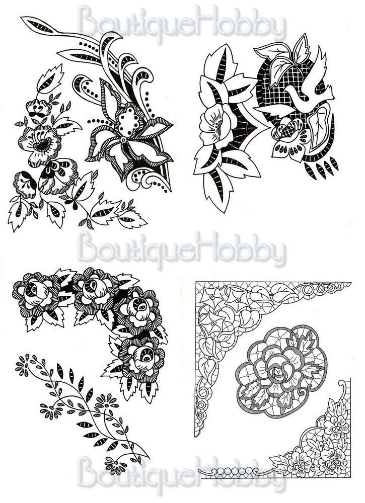 Hand Embroidery Designs PDF Pattern Book 150 Patterns for | Etsy