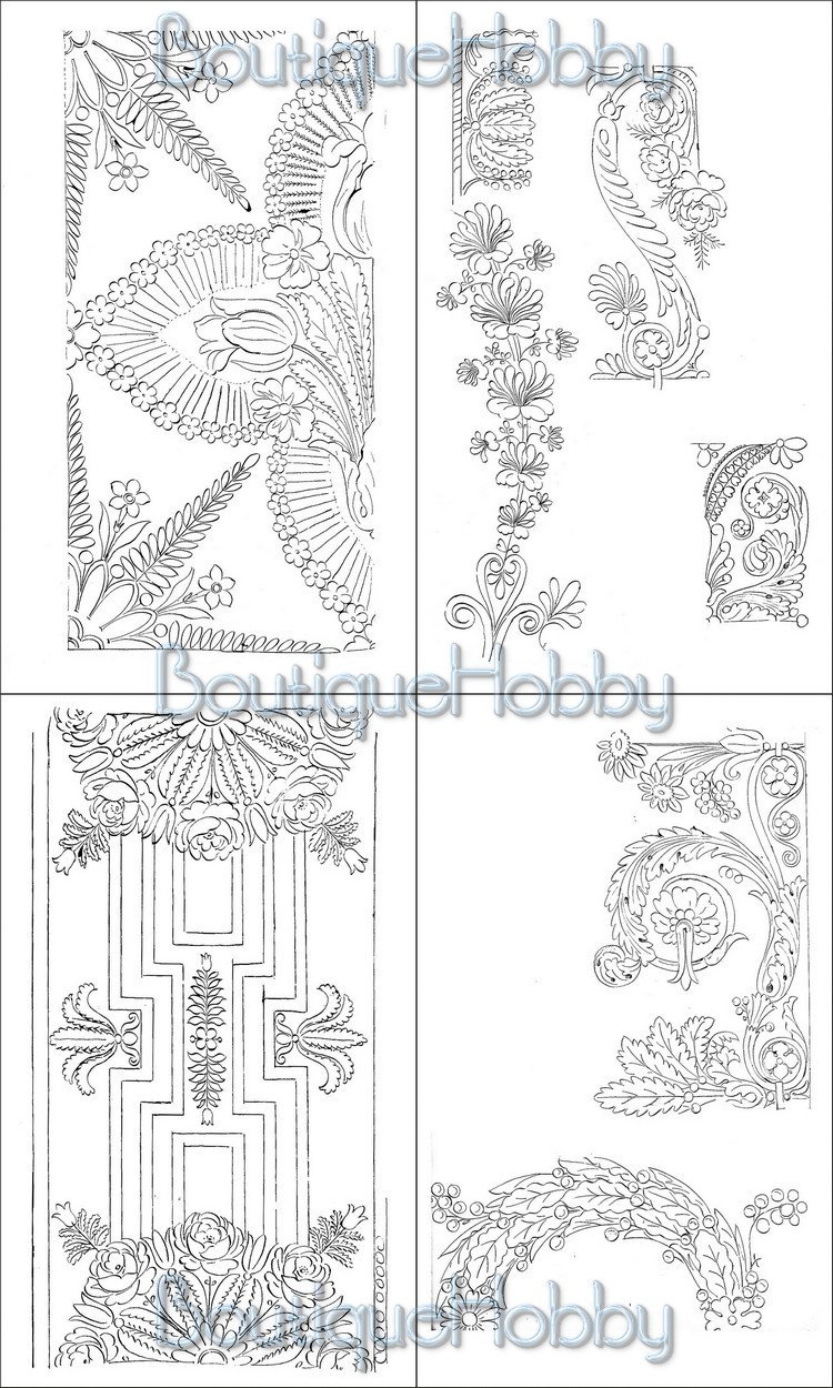 Hand French Vintage Embroidery Patterns,designs Motifs,pattern Book - Etsy