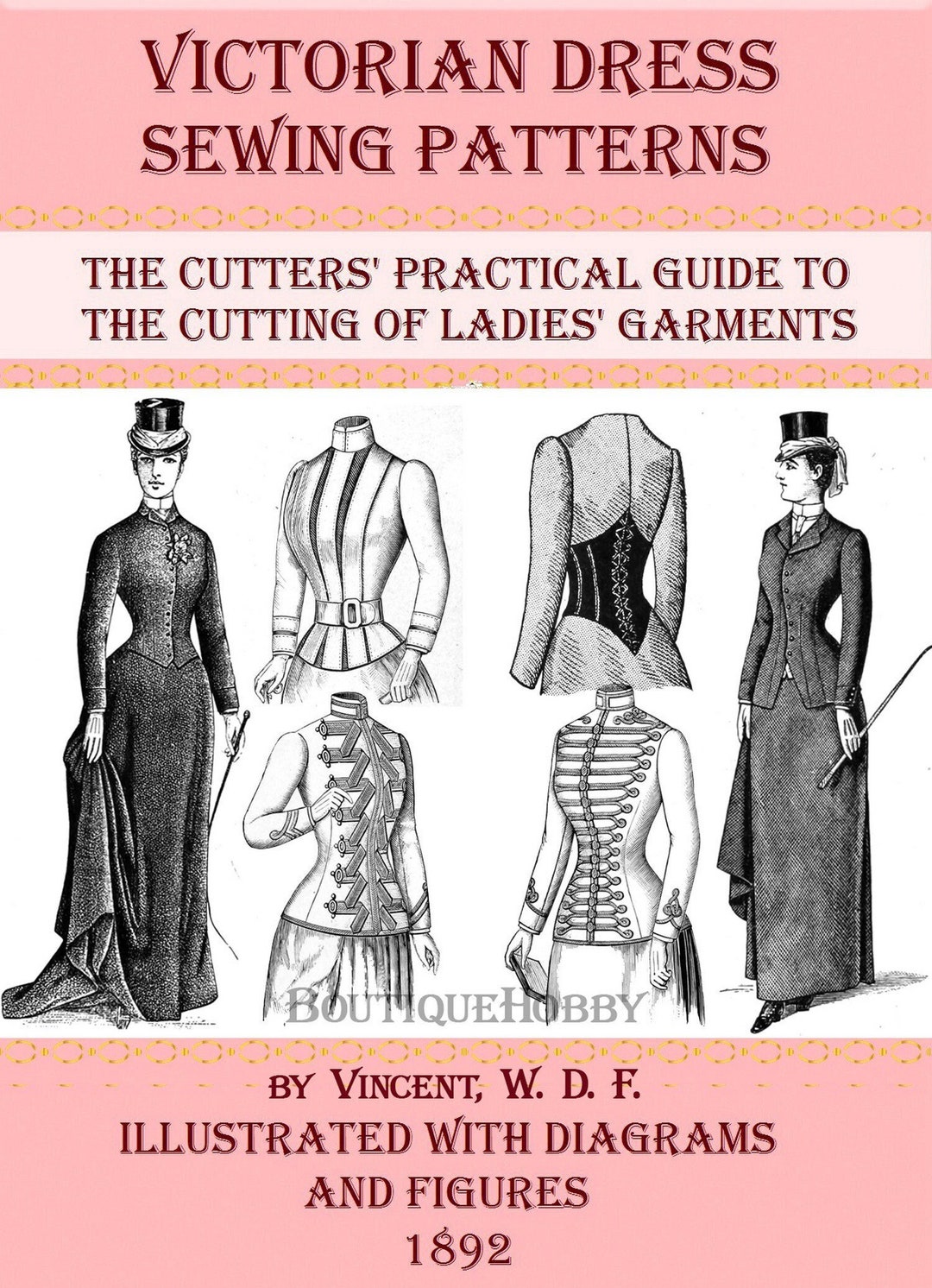 Victorian Dress Patterns,vintage Dressmaking,retro Dress Pattern - Etsy