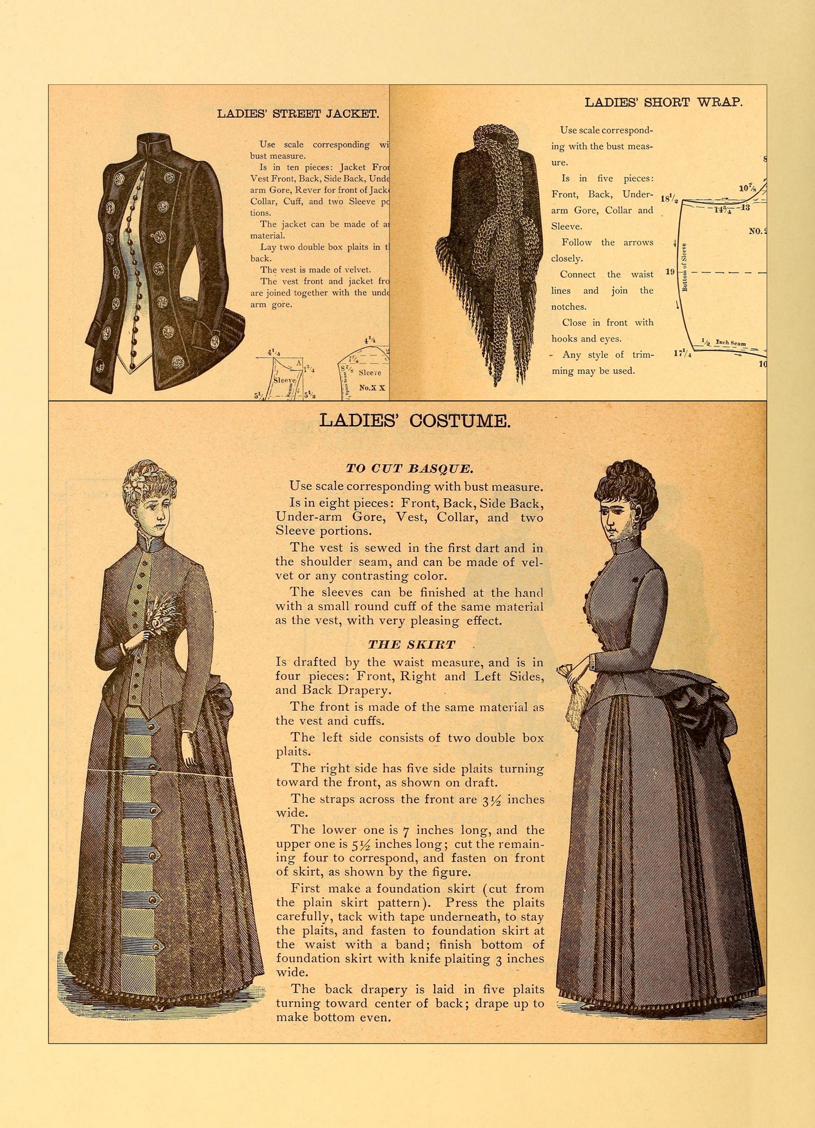Victorian Costume Sewing Patterns 59 Vintage Designs - Etsy