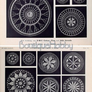 Vintage Tutorial Needlework,lace Making Patterns Books,teneriffe Lace ...