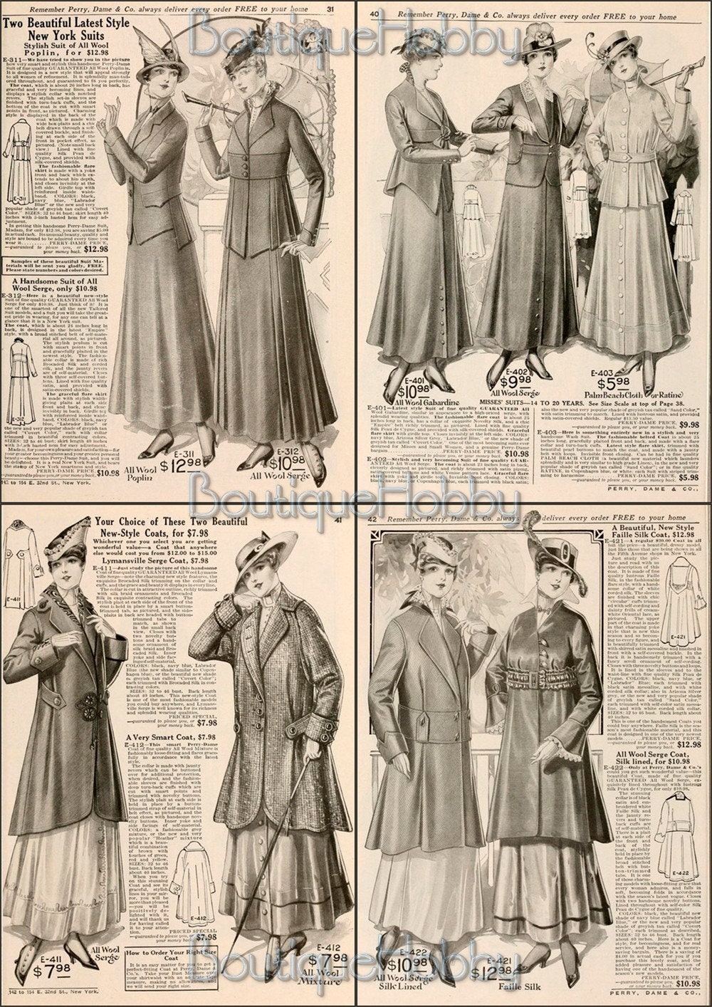 Vintage Catalogedwardian Retro Fashion Magazine Dress - Etsy