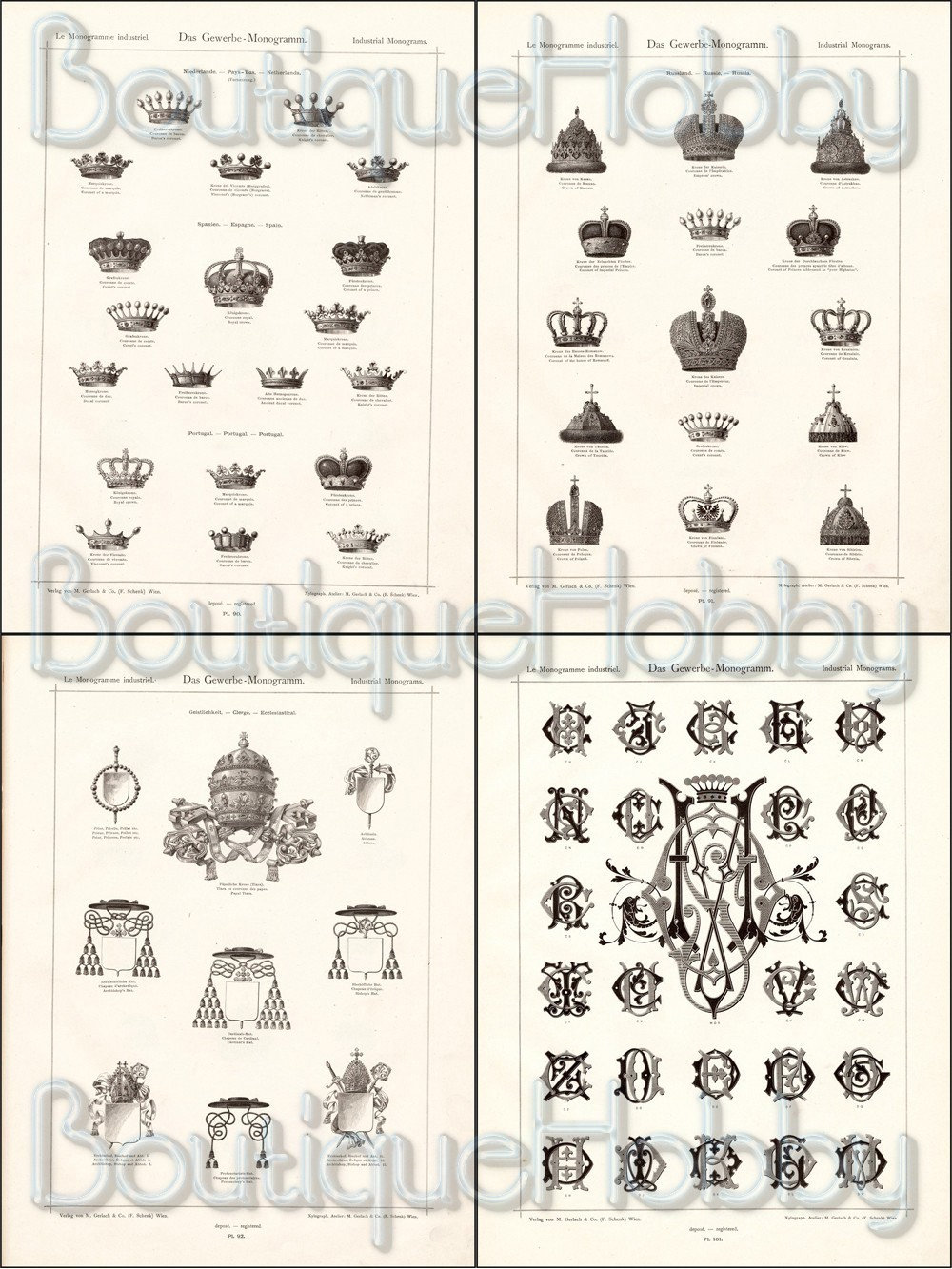 2000 Victorian Monogramsmonogram Fontalphabet Illustration - Etsy