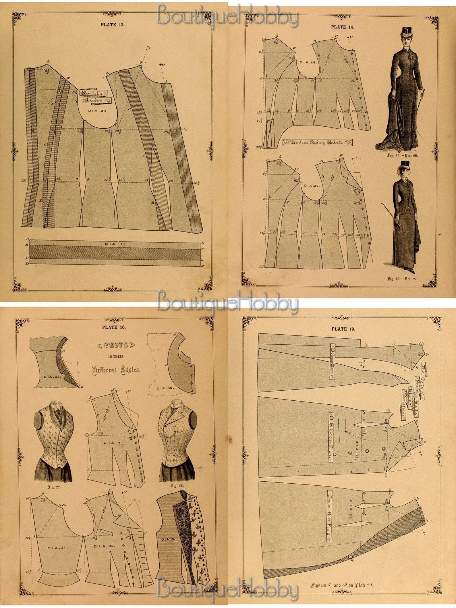 Victorian Dress Patternsvintage Dressmakingretro Dress | Etsy