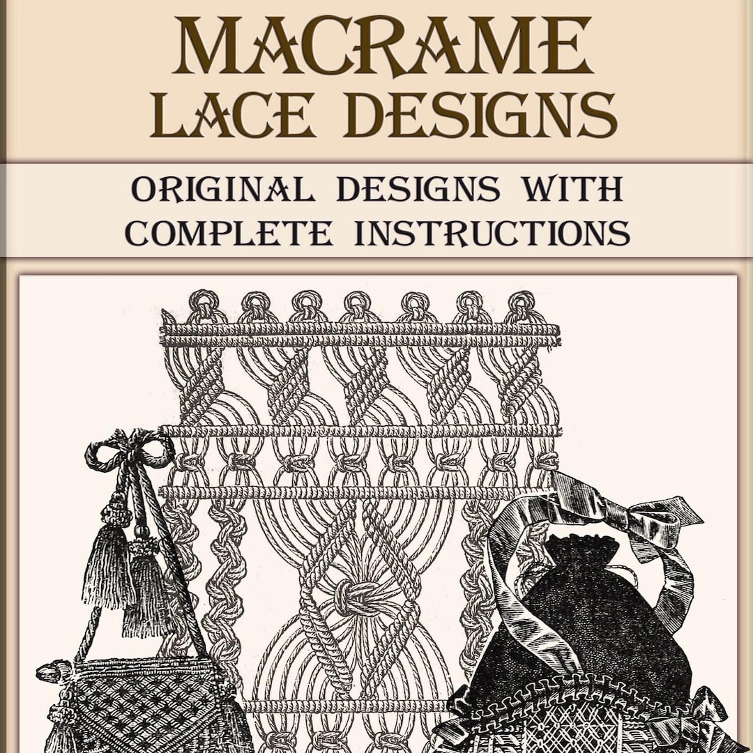 Macrame Lace Making,designs,patterns,instructions Book - Etsy