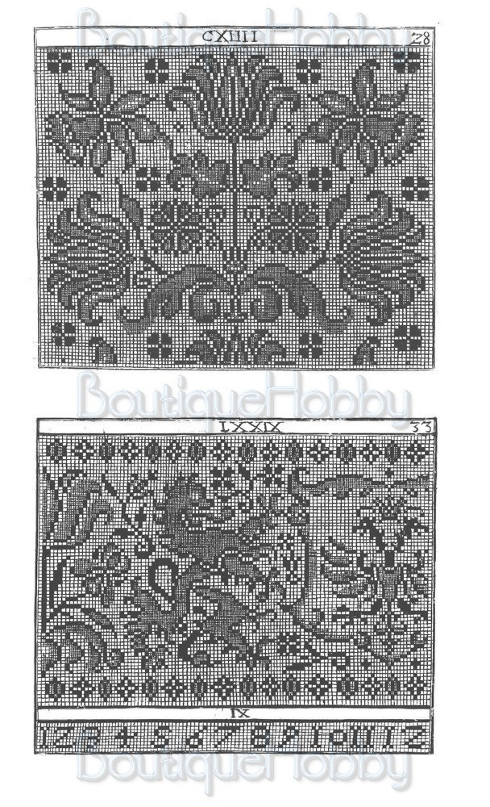 German Vintage Cross Stitch Patterns Bookantique Digital | Etsy