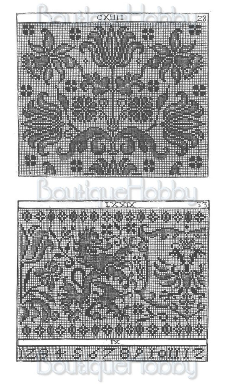 German Vintage Cross Stitch Patterns Book,antique Digital Embroidery ...
