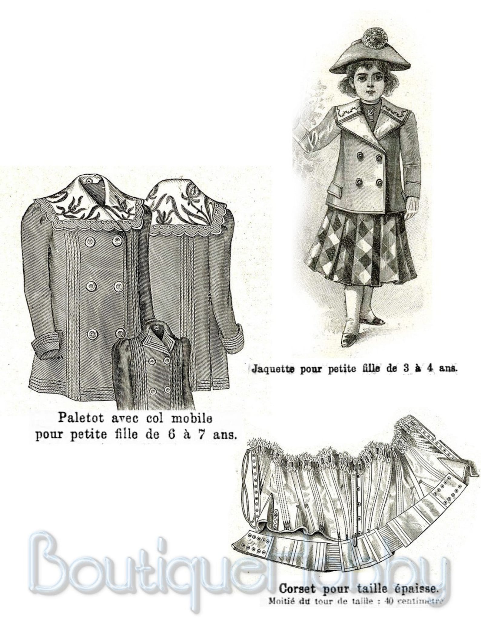 French Sewing Patterns,edwardian Dress - La Mode Illustrée 1900-10 With ...