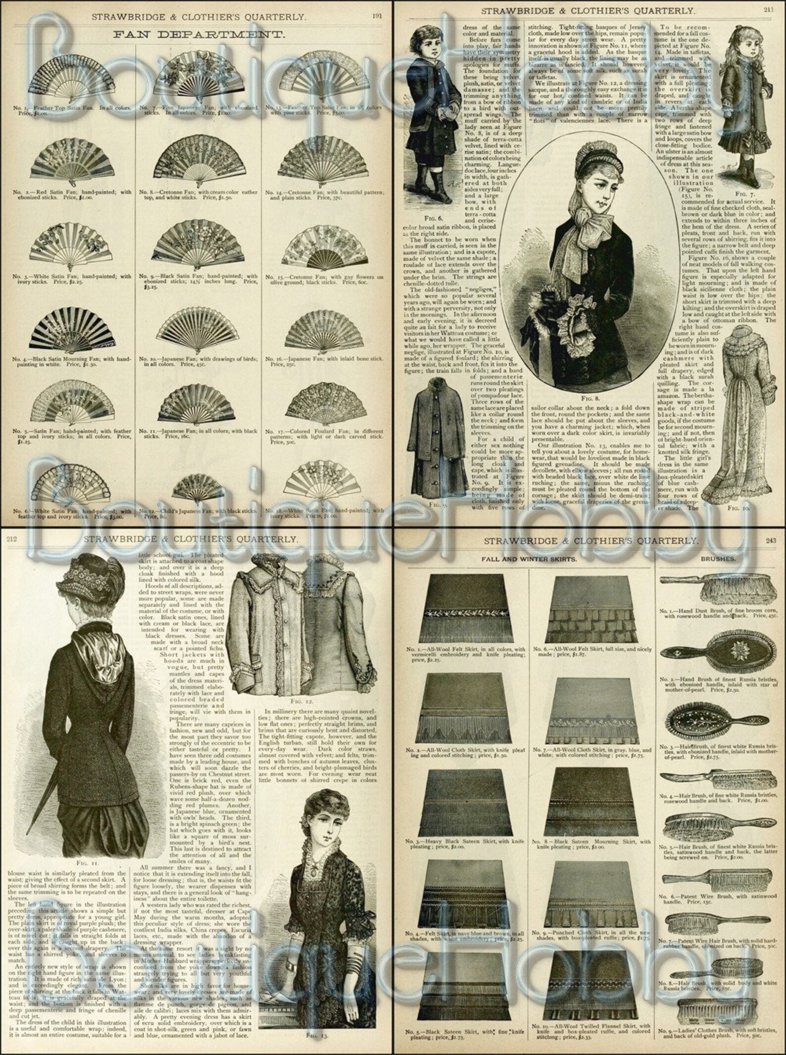 Vintage Antique Fashion Catalogvictorian Fashion Dress Design - Etsy