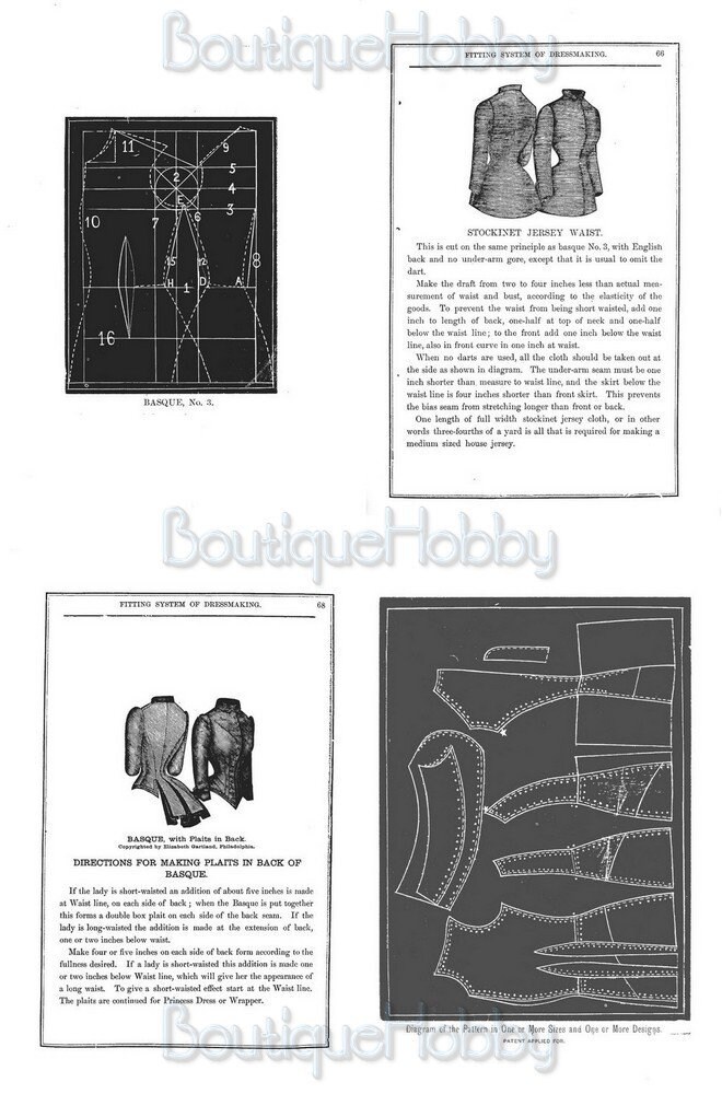 Victorian Dress Sewing Patternsvintage Illustrated American | Etsy