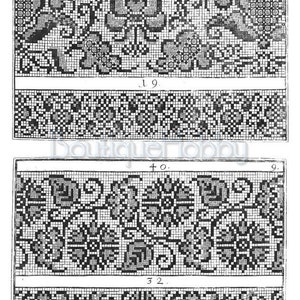 German Vintage Cross Stitch Patterns Book-4,antique Digital Embroidery ...