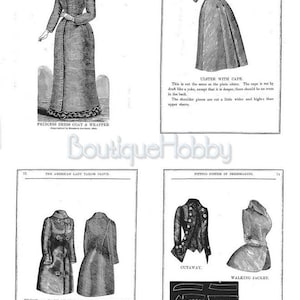 Victorian Dress Sewing Patternsvintage Illustrated American | Etsy