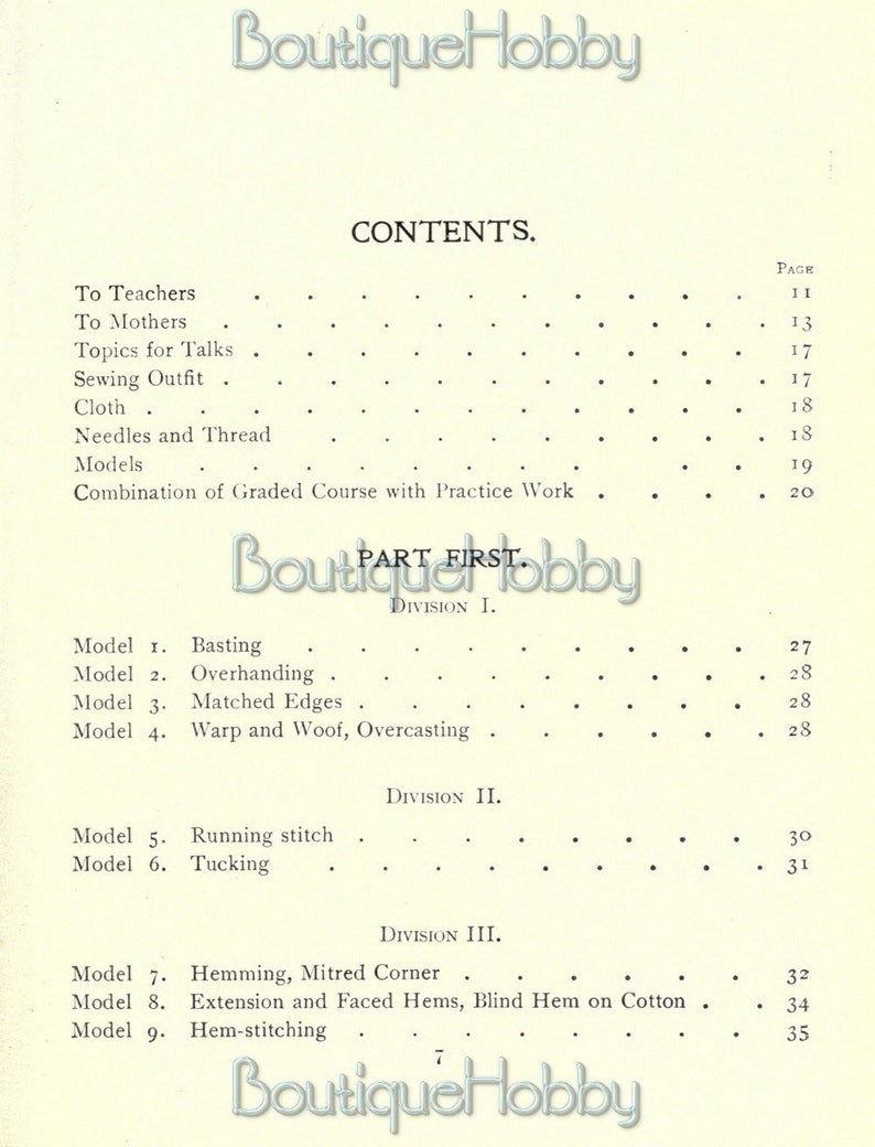 Vintage Hand Sewing Lessons Tutorial Guideinstructions How To | Etsy