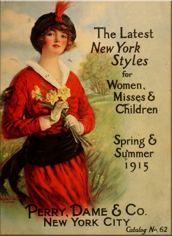 Vintage Catalogedwardian Retro Fashion Magazine Dress - Etsy