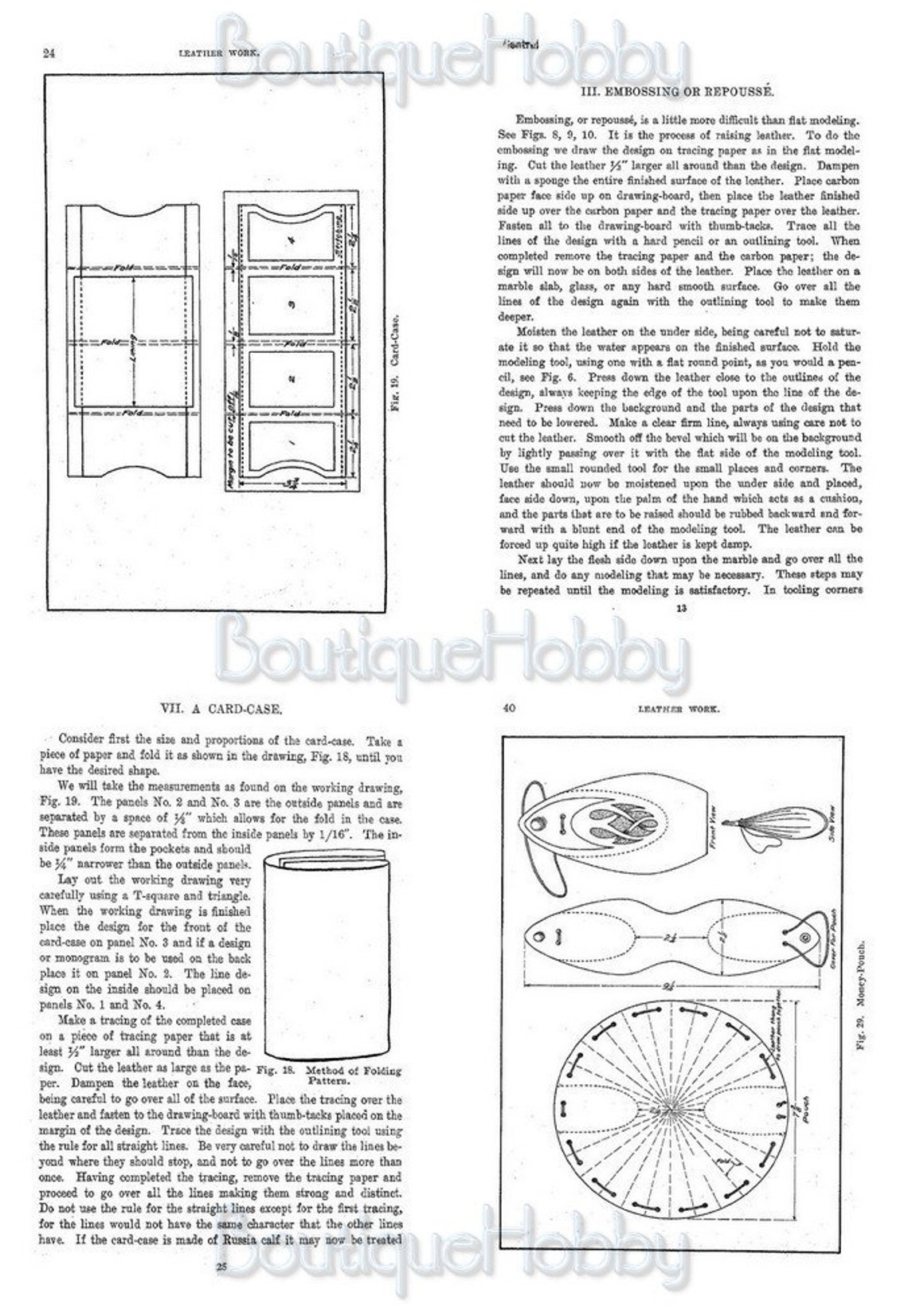 How to Make Leather Bag,designs-pattern-tutorial,crafting Book Pdf - Etsy