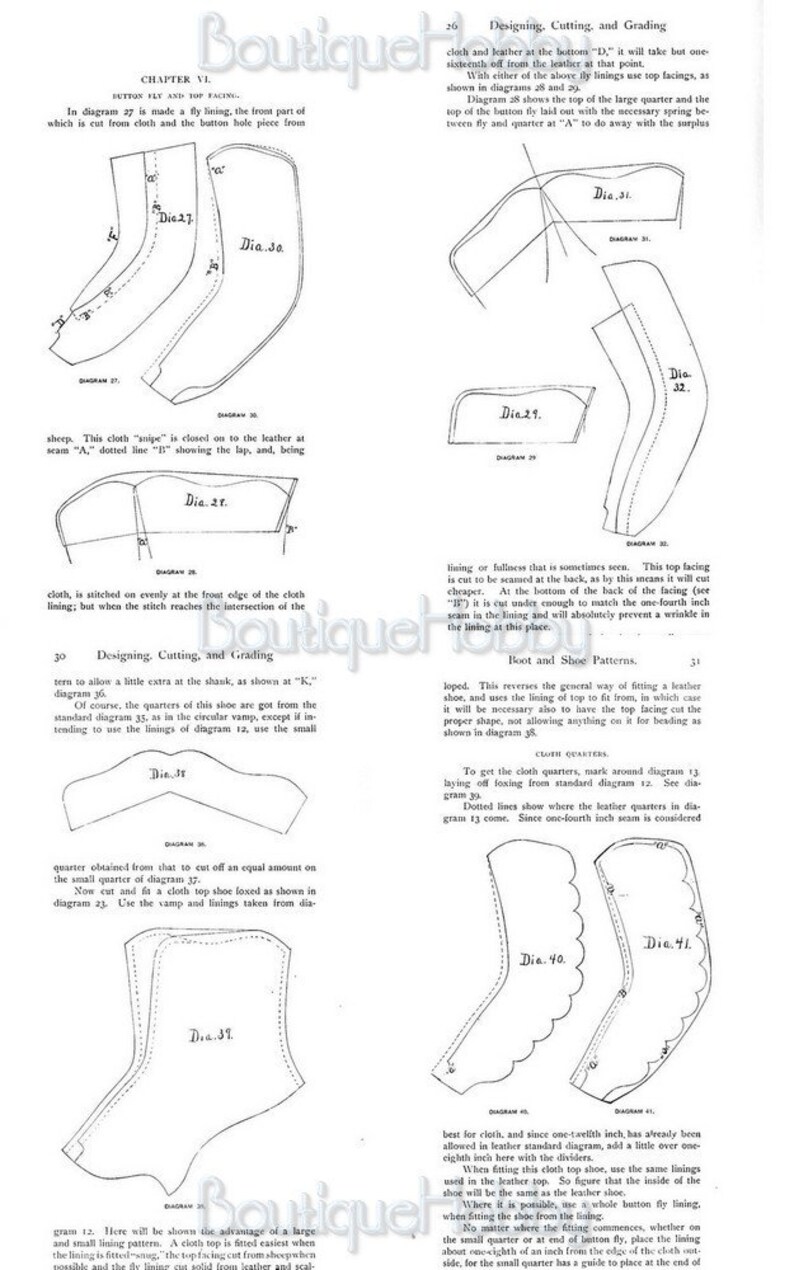 How to Make Hand Made Shoesvintage Shoe Sewing Pattern Book | Etsy