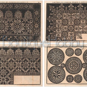 Italian Renaissance Embroidery Patterns Lace Book,vintage Patterns - Etsy