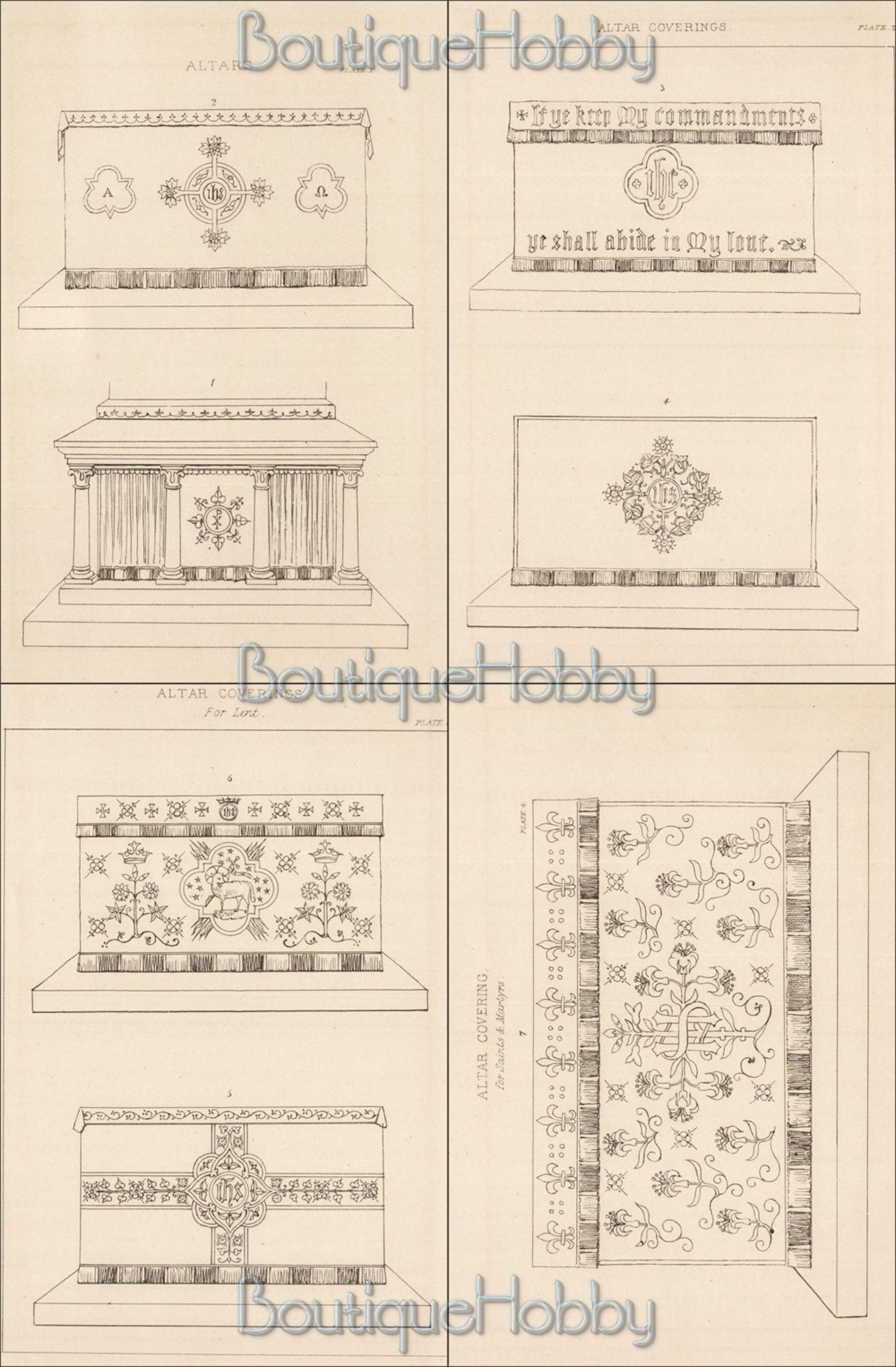 Antique Hand Church Religious Embroideryvintage - Etsy