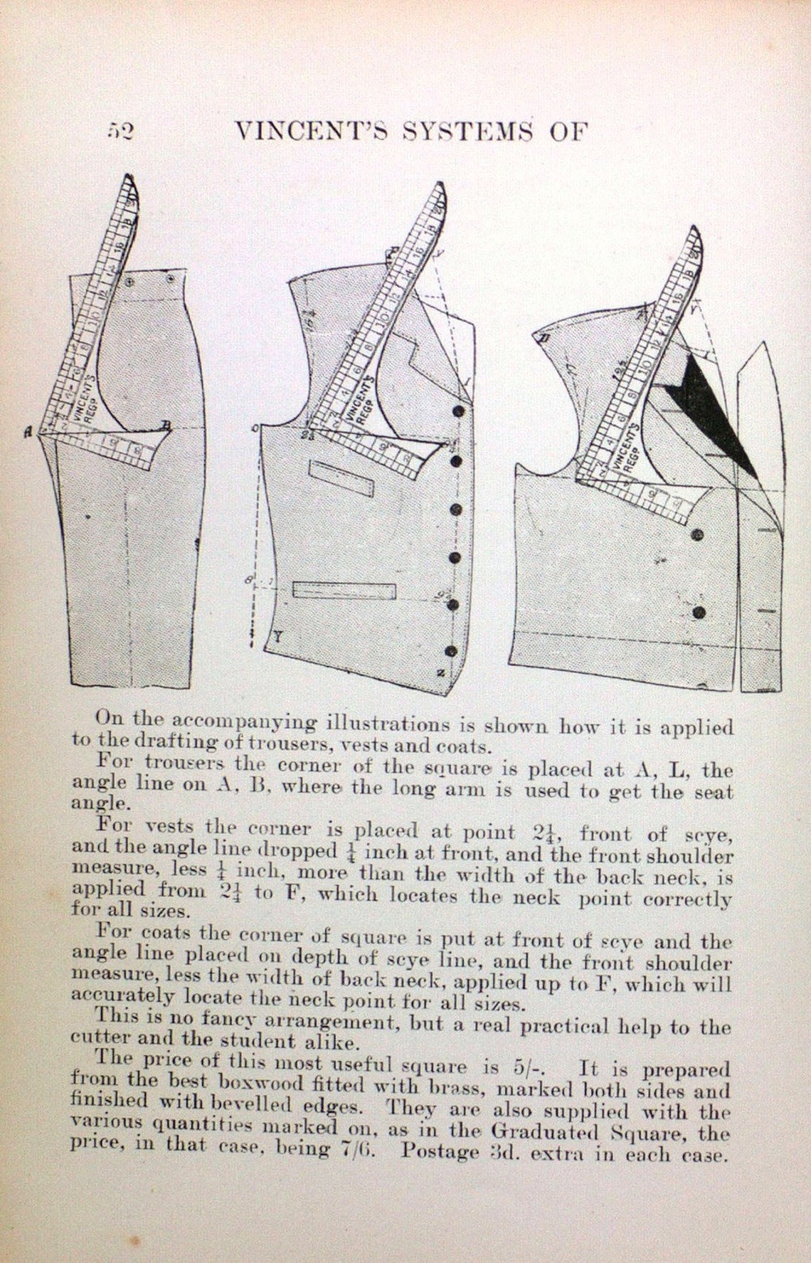 Vintage Clothing Patterns,tailoring Clothes Pattern Design,garment ...