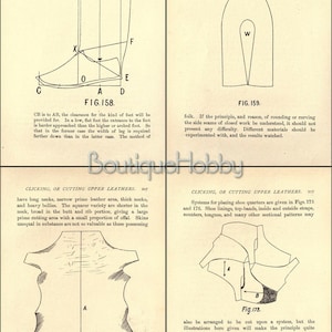 Shoes Making Patterns,sewing Boot Pattern,diy Shoes,vintage Making ...