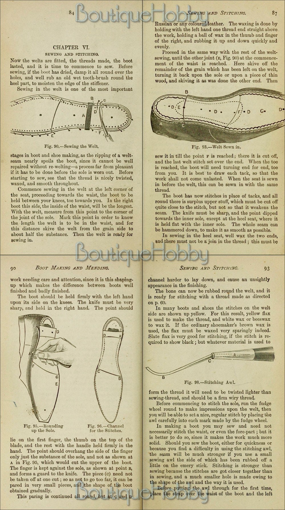 How to Make Shoesvintage Shoe Sewing Patternhandmade Shoes - Etsy
