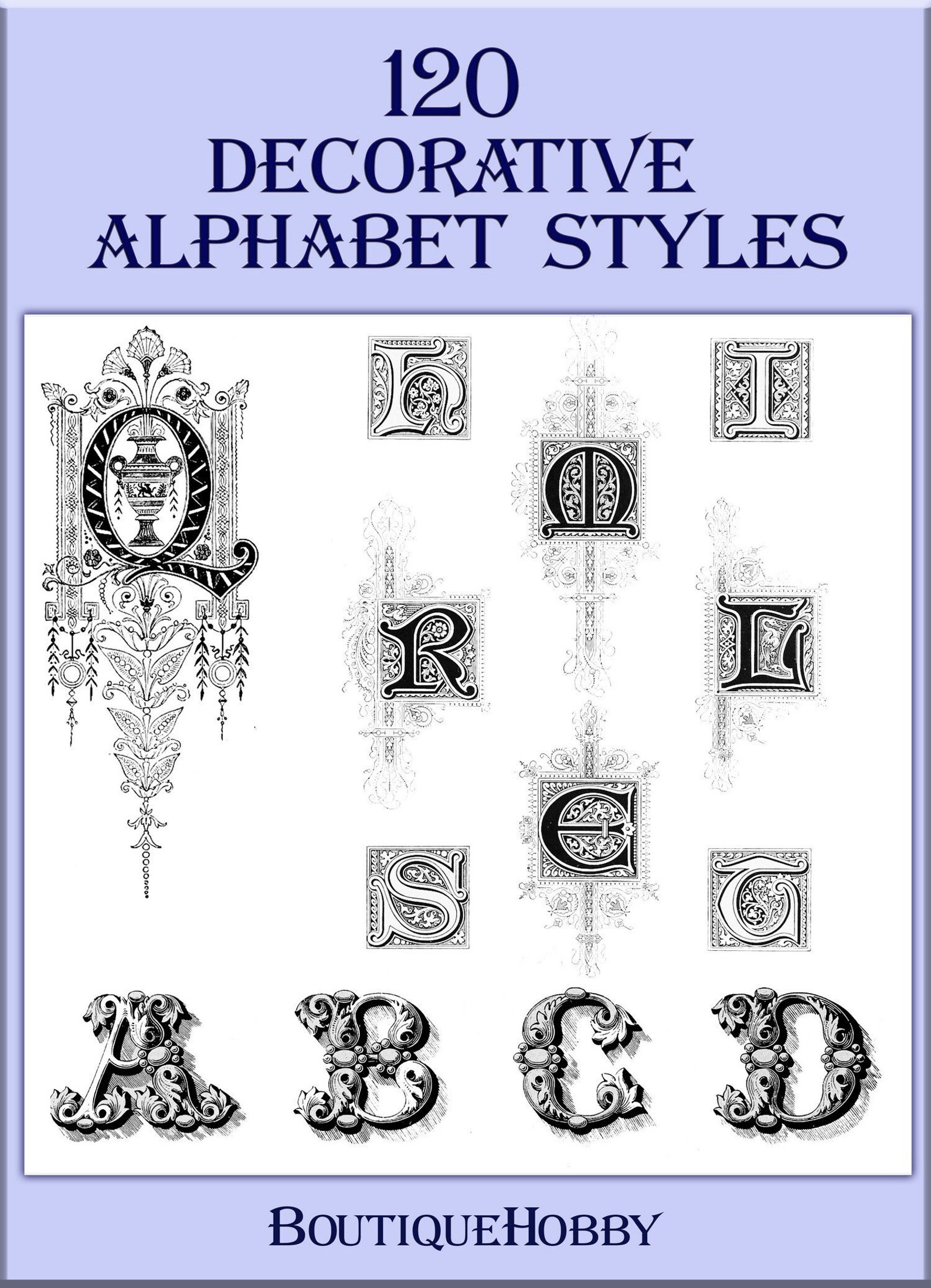 Vintage Decorative Alphabet Styleslettering Design - Etsy