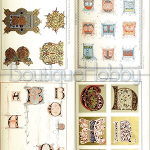 Vintage German Monogram Fonts,alphabet,initials Instant Download - Etsy