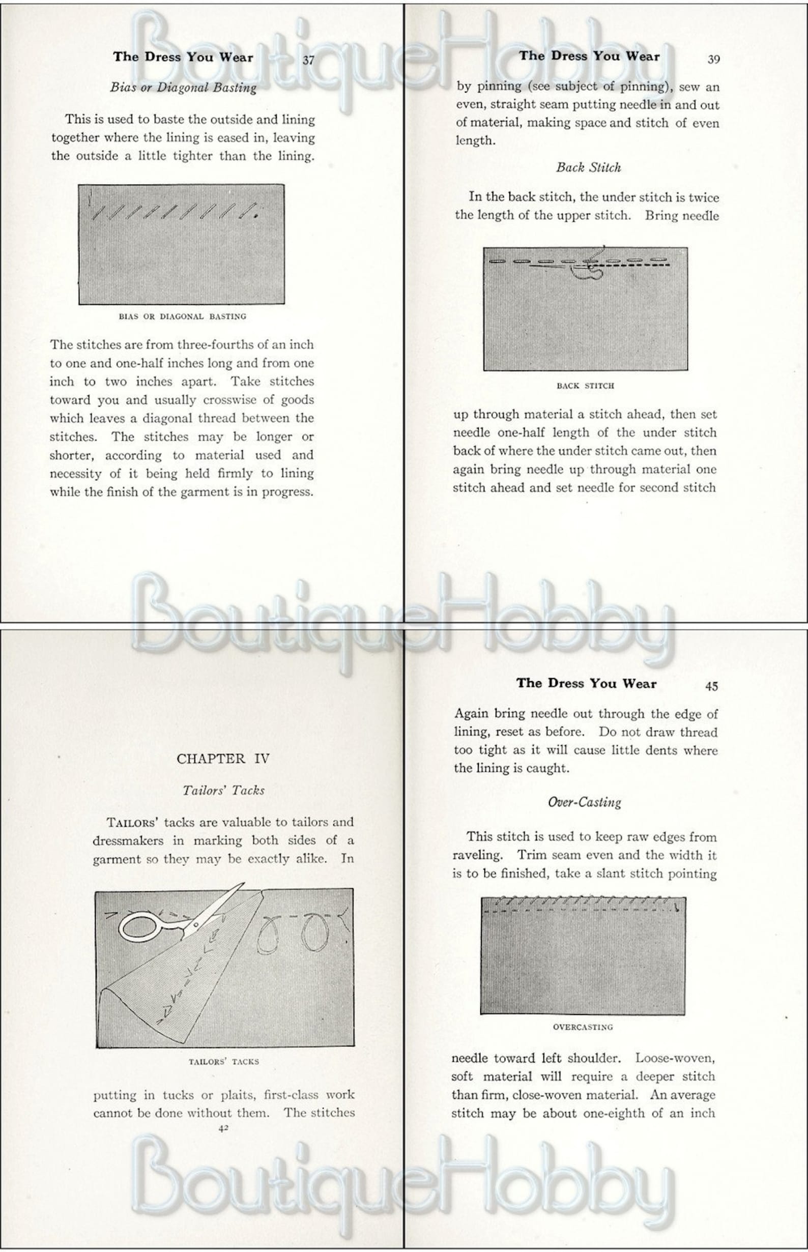 How to Make the Dress,vintage Dressmaking Guide Book,sewing and Garment ...