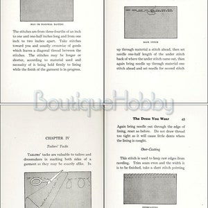 How to Make the Dress,vintage Dressmaking Guide Book,sewing and Garment ...