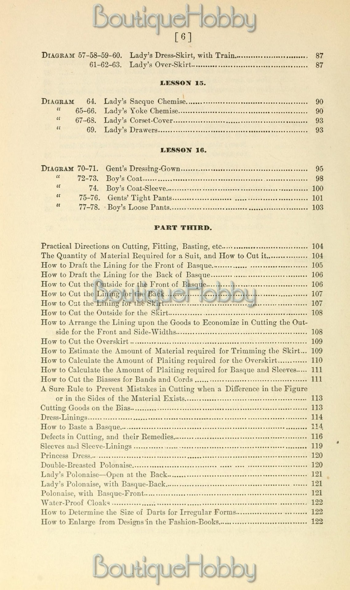 Victorian Diagram Sewing Patterns Retro Dressthe Art of - Etsy