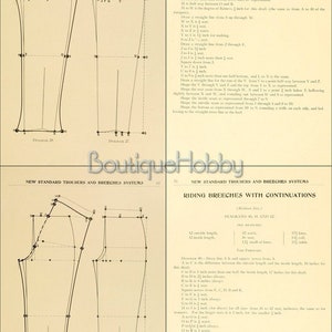Vintage Trouser Mens Sewing Patterns,mens Garments,new Standard ...