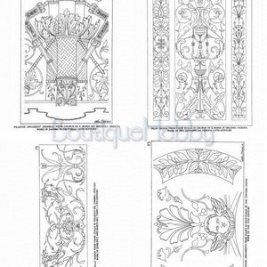Historical Design Elements,vintage Italian Ornaments Tutorial,embossed ...