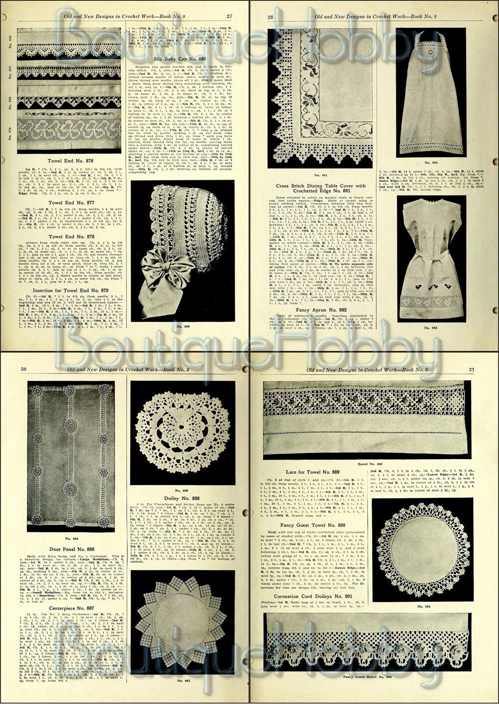 Vintage Crochet Lace Edging Patterns Bookscollection of 2 - Etsy
