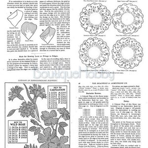 Victorian Hand Beginners Embroidery Pattern Book -EMBROIDERY LESSONS ...