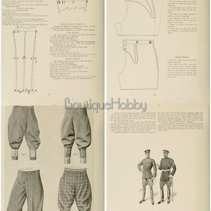 Mens Sewing Patterns,victorian Vest Pattern Trouser,tuxedo Victorian ...