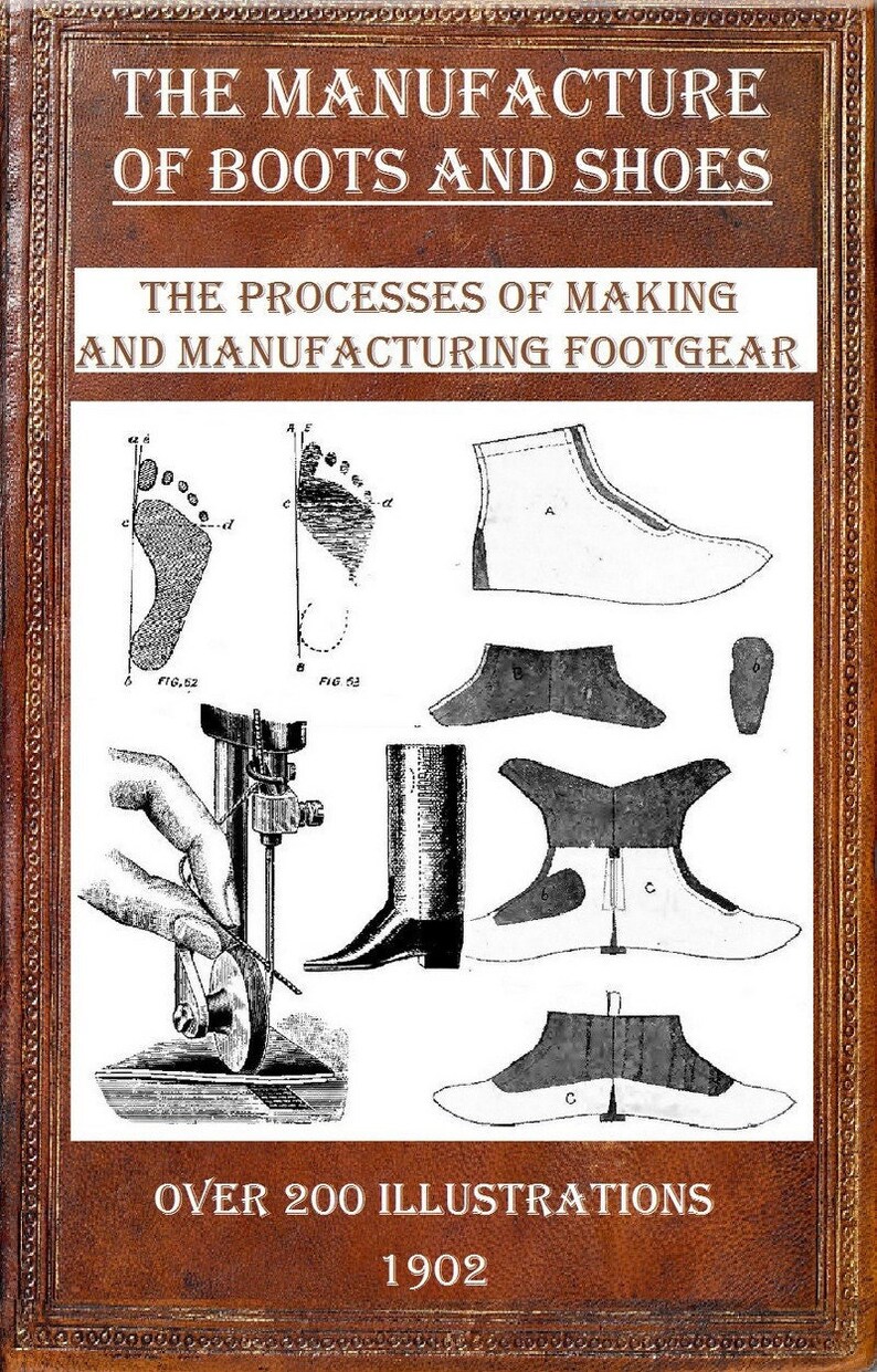Shoes Making Patternssewing Boot Patterndiy Shoesvintage - Etsy