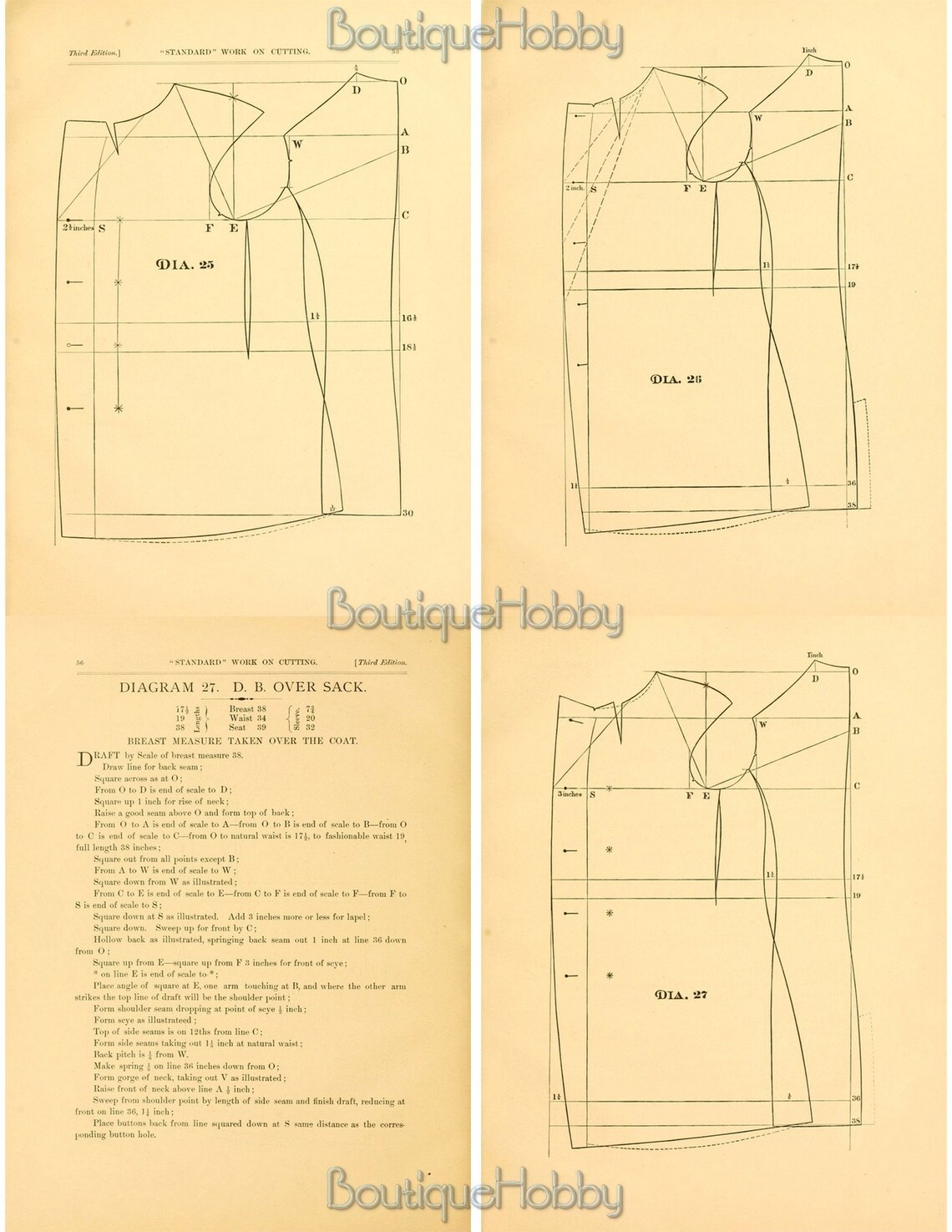 Vintage Mens Garments,tailoring Patterns,sewing Books Guide - Etsy