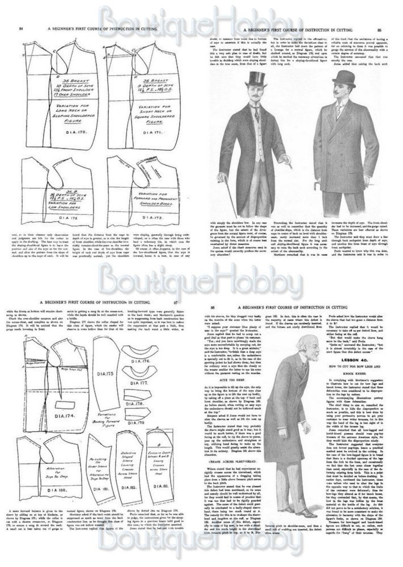 Vintage Men's Sewing Patterntailoredgarment | Etsy