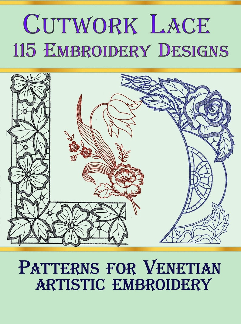 Hand Embroidery Designs PDF Pattern Book 115 Patterns for - Etsy