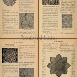 Vintage Knitting Book,hand Knit Instructions Tutorial Pattern,the Art ...