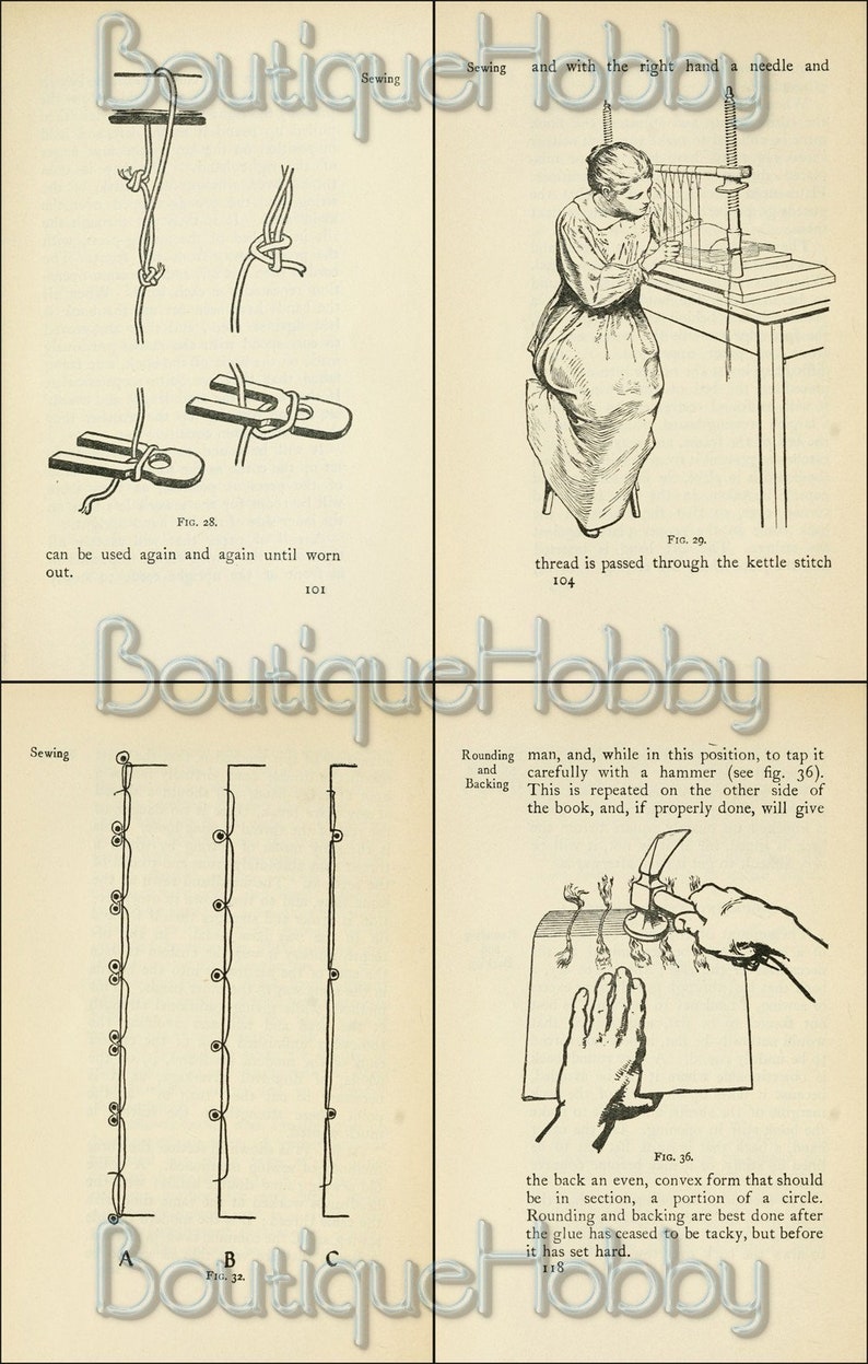 Bookbinding Tutorial: DIY Book Making Guide (PDF Download) - Etsy