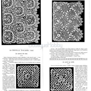French Vintage Irish Crochet Lace,designs,instructions,pattern Book - Etsy