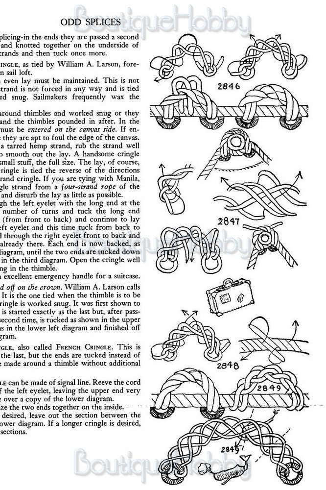 How to Tie Knotsrope Knots Manual Tutorialbook of Knots - Etsy Canada