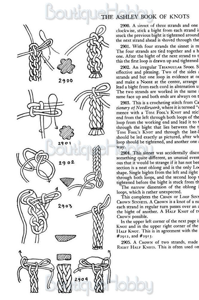 How to Tie Knotsrope Knots Manual Tutorialbook of Knots - Etsy Canada