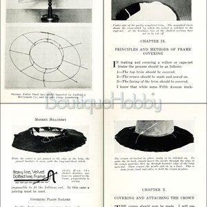 Art of Millinery,how to Make Hats,instruction Vintage Millinery ...