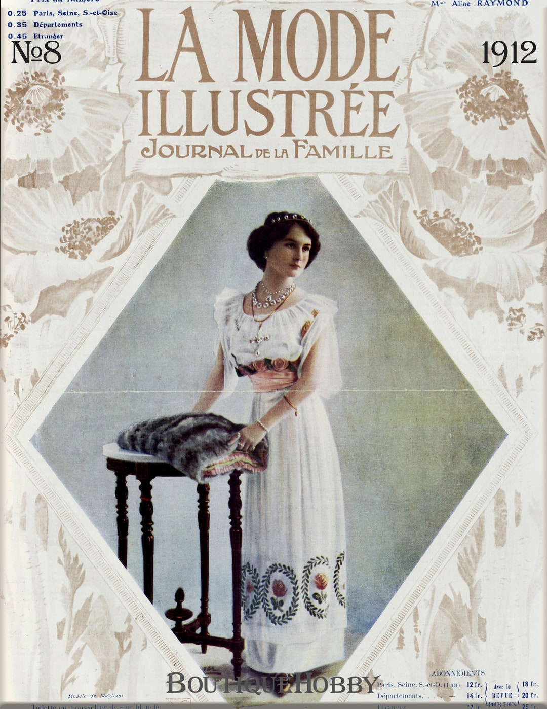 French Sewing Patterns,edwardian Dress,la Mode Illustrée 8-1912 ...