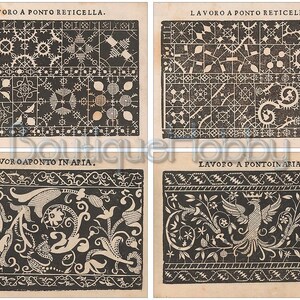 Italian Renaissance Embroidery Patterns Lace Book,vintage Patterns-2 - Etsy