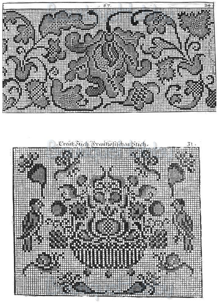 German Vintage Cross Stitch Patterns Book-4,antique Digital Embroidery ...