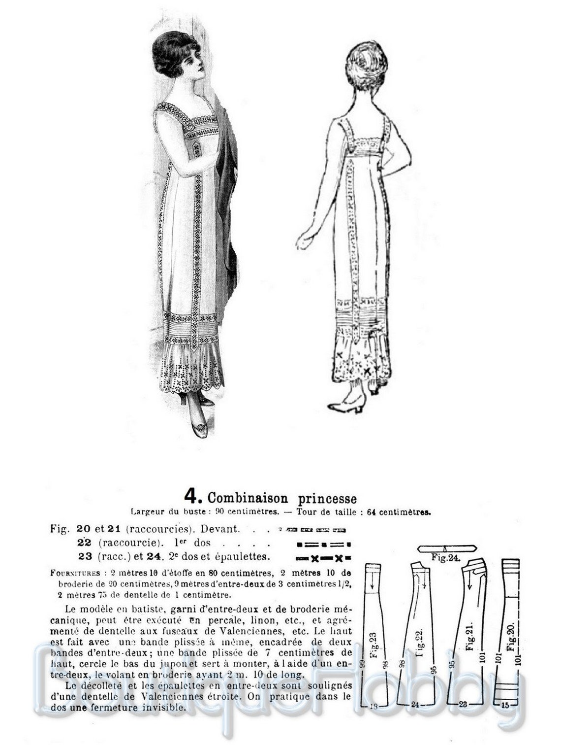 French Sewing Patternsedwardian Dressla Mode Illustrée - Etsy